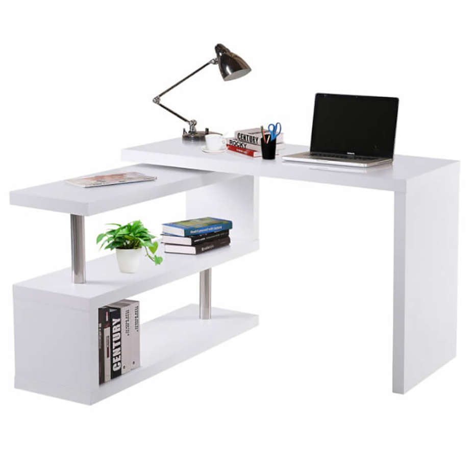 Tyler White High Gloss Writing Desk