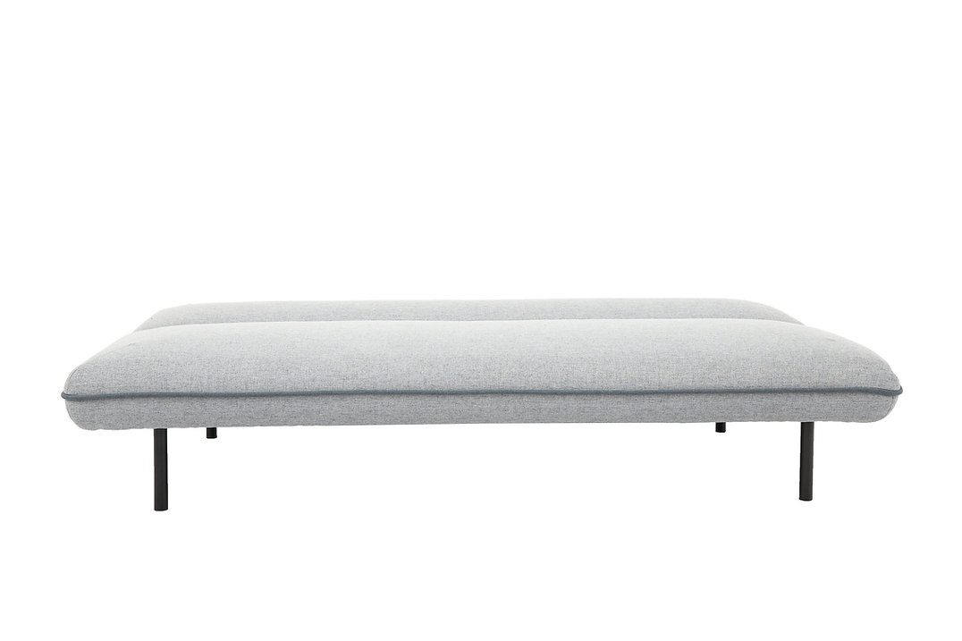 IF-8035 Light grey fabric – with dark grey piping Sofa Bed